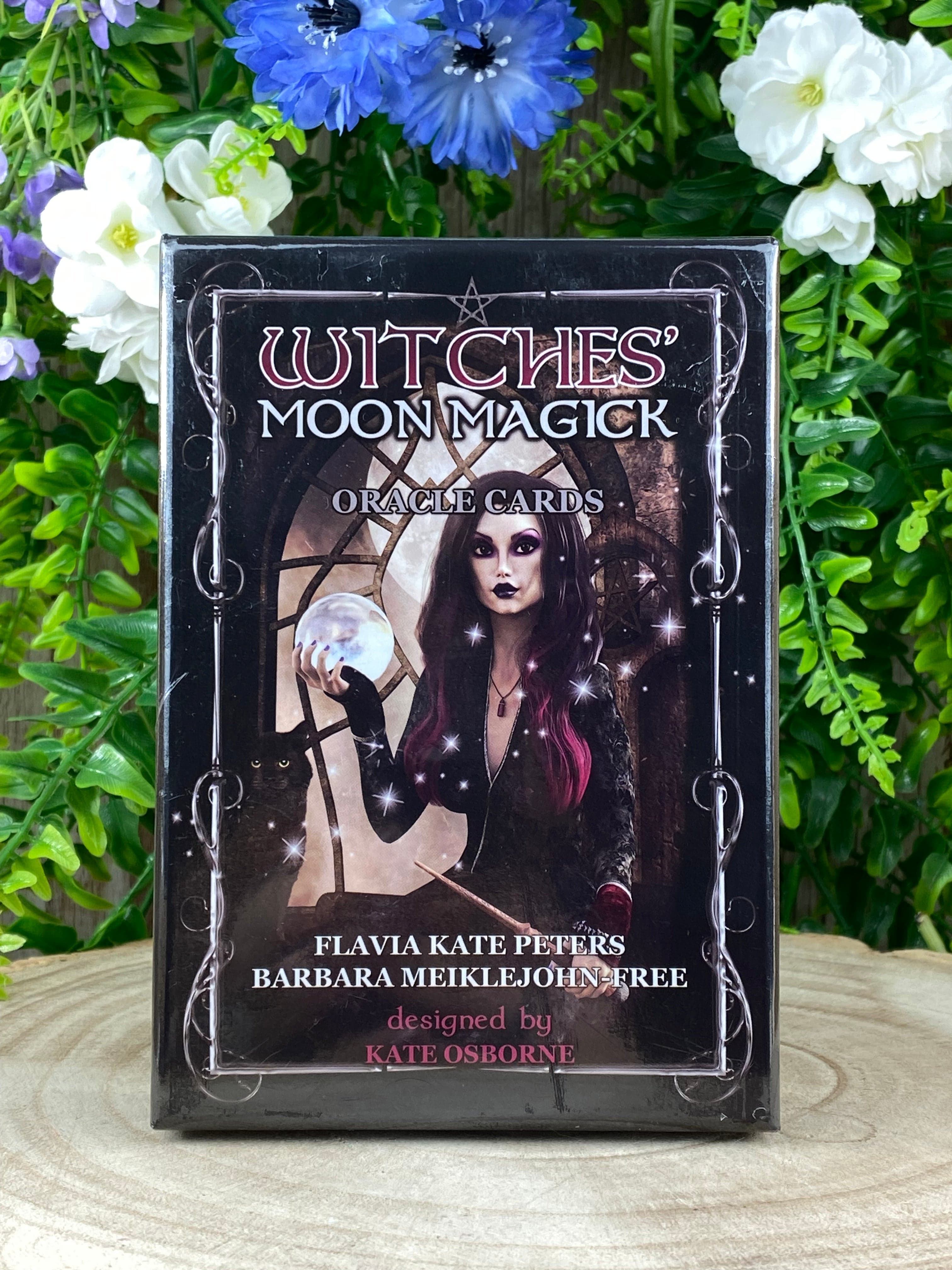 Oracle Deck Witches' Moon Magick by Barbara Meiklejohn-Free & Flavia K – Elements of Avebury